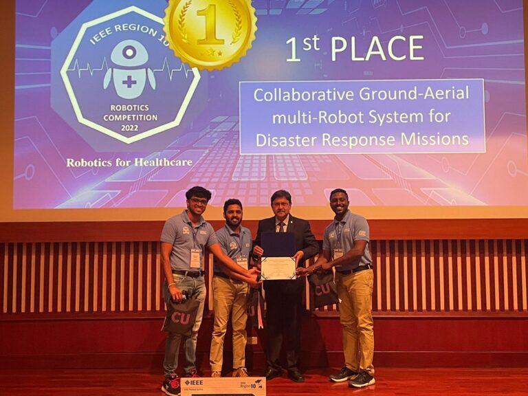 Team CircuitBreakers of ENTC Wins the IEEE Region 10 Robotics ...
